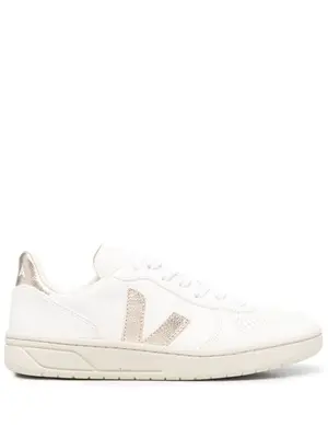 VEJA V-10 Chromefree Leather Sneakers
