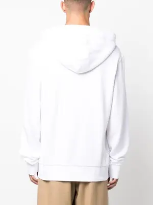 JW Anderson Anchor-embroidered Hoodie - White