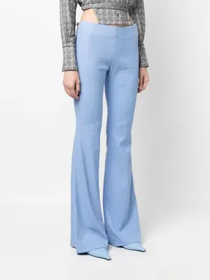 Patou Linen-blend Flared Trousers