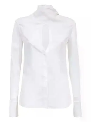 FERRAGAMO Sash High-neck Shirt