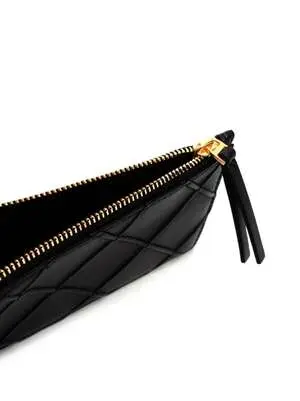 Tory Burch Fleming Zipped Card Holder - Black