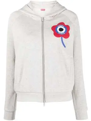 Kenzo Logo-print Zip-up Hoodie