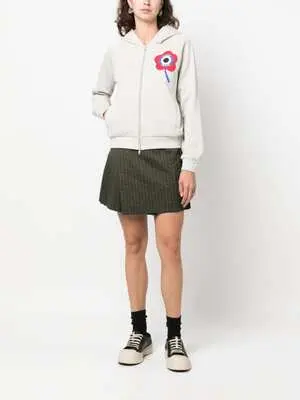 Kenzo Logo-print Zip-up Hoodie
