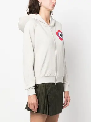 Kenzo Logo-print Zip-up Hoodie