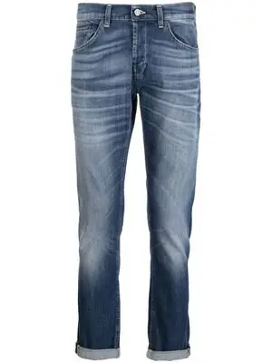 DONDUP Low-rise Straight-leg Jeans - Blue