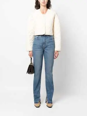 RE/DONE High-waisted Slit Jeans