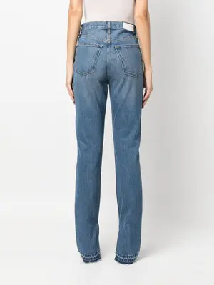 RE/DONE High-waisted Slit Jeans