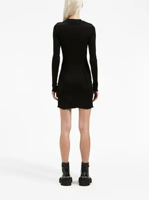 Palm Angels Logo-embroidered Ribbed Minidress