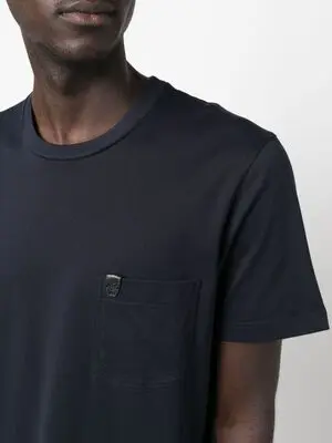 Brioni Logo-tag Cotton T-shirt