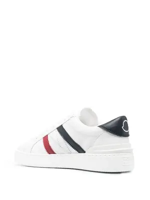 Moncler Monaco Panelled Low-top Sneakers - White