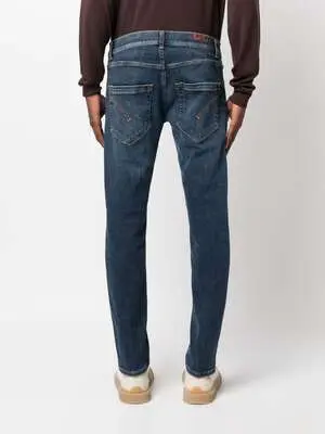 DONDUP Low-rise Straight-leg Jeans - Blue