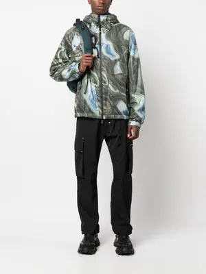 Moncler Daynamic Abstract-print Bomber Jacket