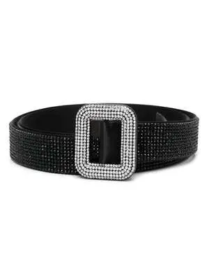 Benedetta Bruzziches Rhinestone-embellished Belt - Black