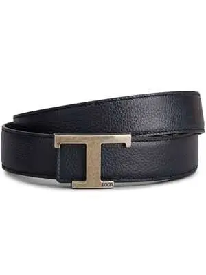 TOD'S Logo-buckle Leather Belt - Brown