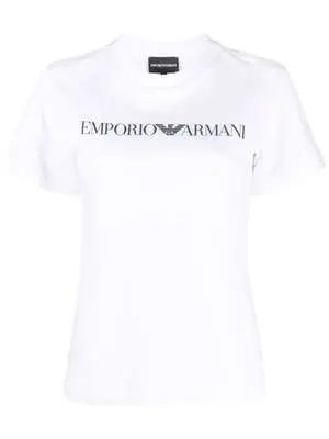 Emporio Armani Straight Hem T-shirts For Women