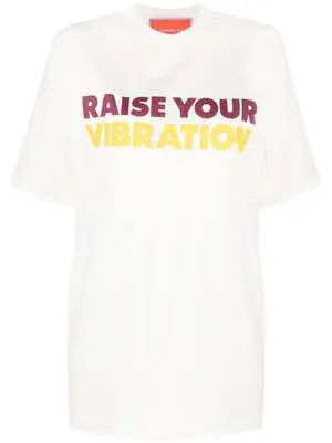 La DoubleJ Raise Your Vibrations T-shirt - Neutrals
