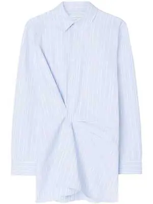 Off-White Striped Cotton-poplin Shirtdress