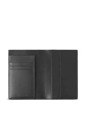 Burberry Check-pattern Leather Passport Holder