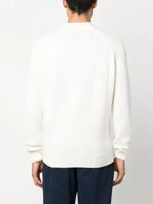 ZANONE Mock-neck Fine-knit Jumper - White
