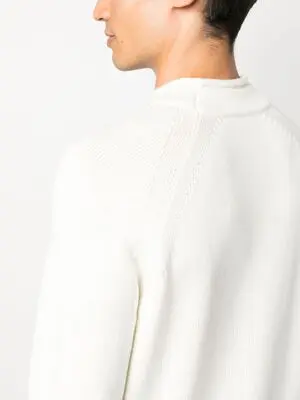 ZANONE Mock-neck Fine-knit Jumper - White