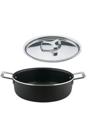 ALESSI Low Casserole Pot - Black