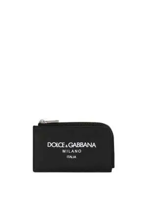 Dolce & Gabbana Logo-print Zip-around Wallet - Black