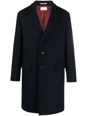 Brunello Cucinelli Single-breasted Wool-cashmere Coat - Blue