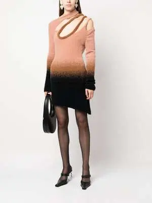 Ottolinger Gradient-effect Knitted Mini Dress