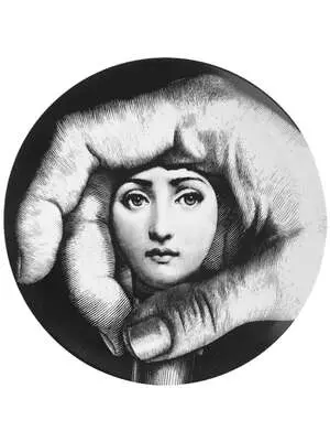 FORNASETTI Tema E Variazioni N.219 Wall Plate - Black