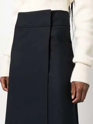 Peserico High-waisted A-line Midi Skirt