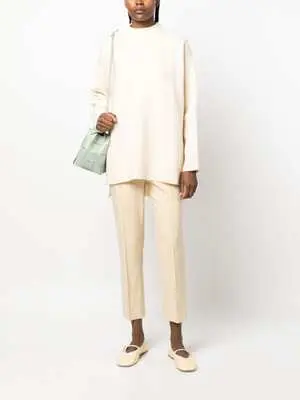 JIL SANDER Long-sleeve Wool Jumper - White