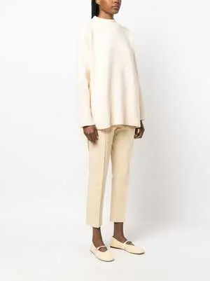JIL SANDER Long-sleeve Wool Jumper - White