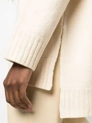 JIL SANDER Long-sleeve Wool Jumper - White
