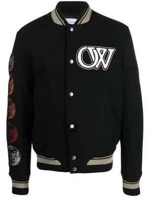 Off-White Logo-appliqué Bomber Jacket