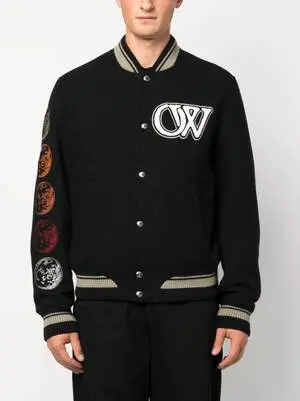 Off-White Logo-appliqué Bomber Jacket