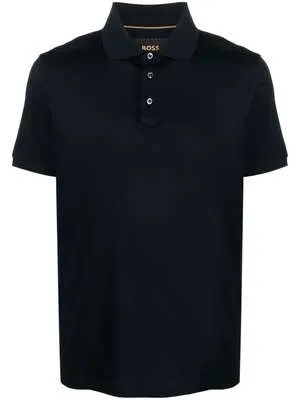 BOSS Slim-cut Cotton Polo Shirt - Blue