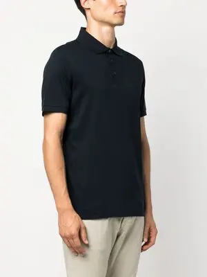 BOSS Slim-cut Cotton Polo Shirt - Blue