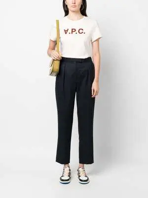 A.p.c. Logo-print T-shirt - Neutrals