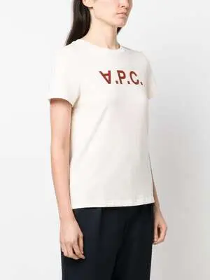 A.p.c. Logo-print T-shirt - Neutrals