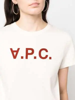 A.p.c. Logo-print T-shirt - Neutrals