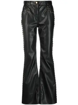 Moschino Stud-detail Mid-rise Trousers