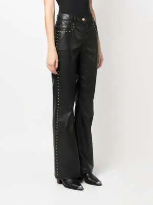 Moschino Stud-detail Mid-rise Trousers