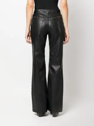 Moschino Stud-detail Mid-rise Trousers