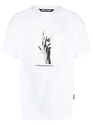 Palm Angels Hand-photo Cotton T-shirt