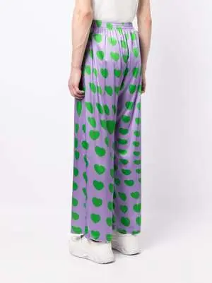 Natasha Zinko Heart-print Flared Trousers