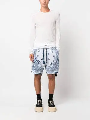 Amiri Paisley Print Drawstring Shorts