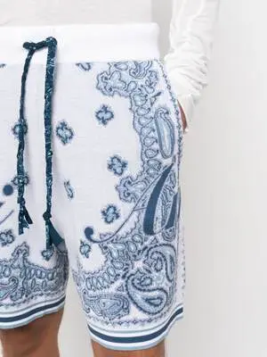 Amiri Paisley Print Drawstring Shorts