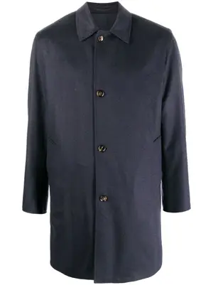 Kired Button Detailed Coats For Men