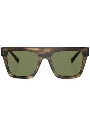 Giorgio Armani Tortoiseshell Square Sunglasses - Green