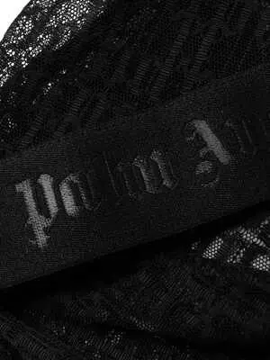 Palm Angels Logo-print Sheer Tulle Bra